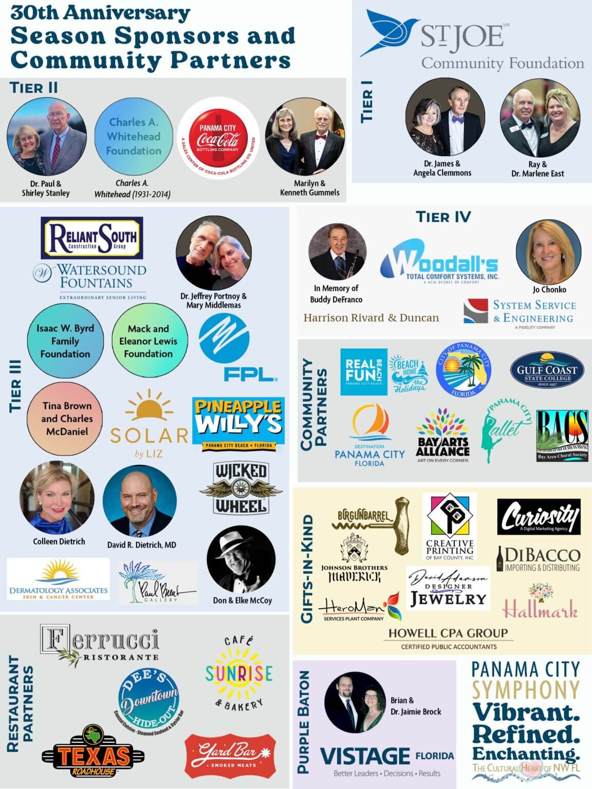 Our Sponsors - Panama City Symphony